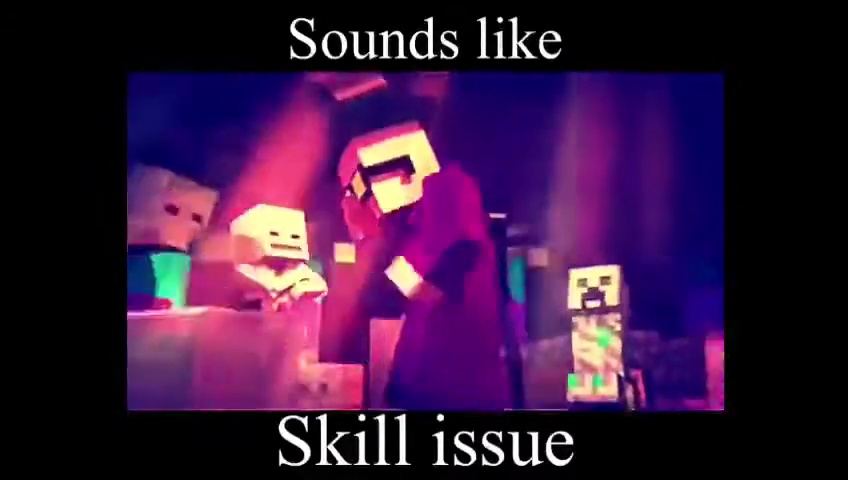 Meme Sounds like skill issue - Minecraft